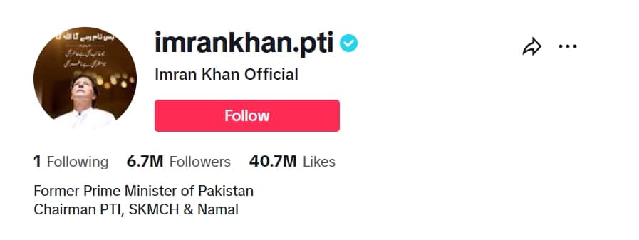 Imran Khan Emerges As Most Followed Political Leader On TikTok | The ...