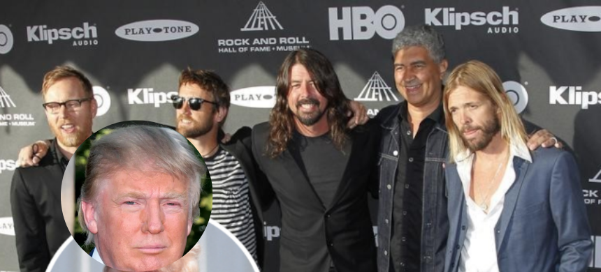 Foo Fighters Criticized for False Claim That Trump Used ‘My Hero ...