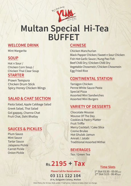 30+ Best Hi-Tea Restaurants and Dishes in Pakistan - The Neutral