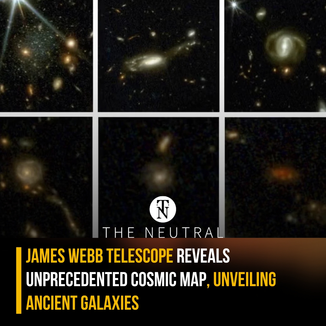 James Webb Telescope Reveals Unprecedented Cosmic Map, Unveiling Ancient Galaxies - The Neutral